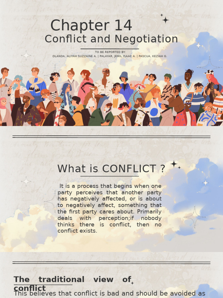 Chapter 14 Conflict and Negotiation | PDF | Negotiation | Bargaining