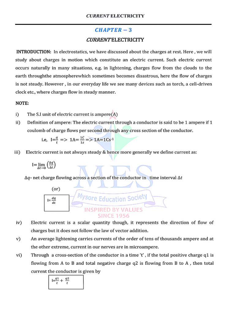 Current Electricity | PDF