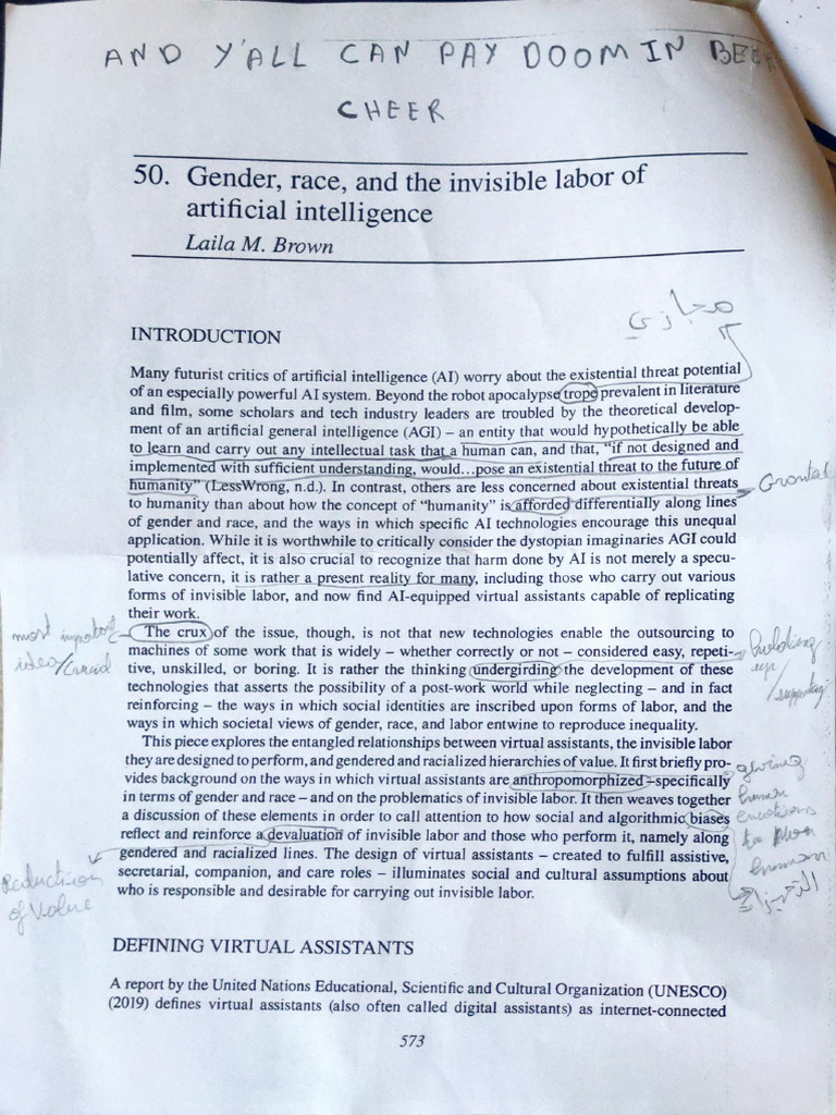 Gender, Race and Invisible Labor | PDF