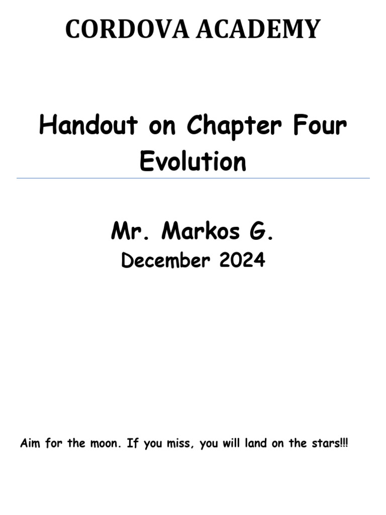 UNIT4 Evolution Handout PDF | PDF | Point Mutation | Creationism