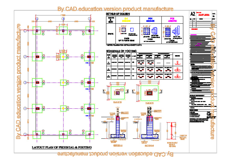 FOUNDATION DETAIL DRG | PDF