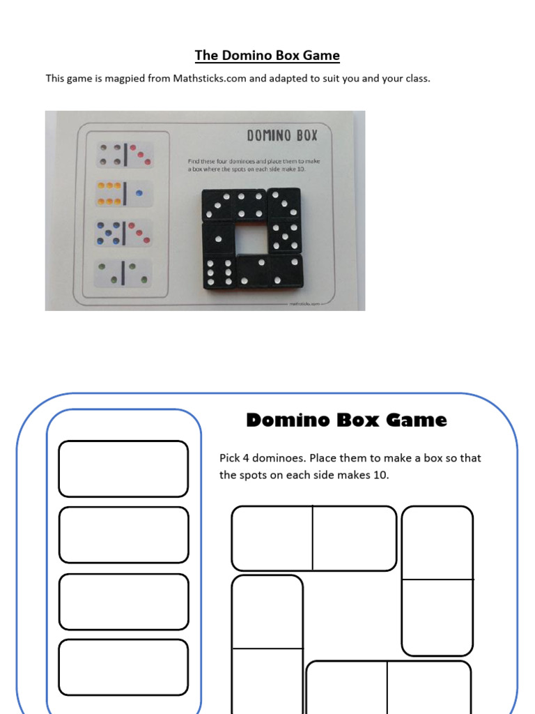 The Domino Box Game | PDF