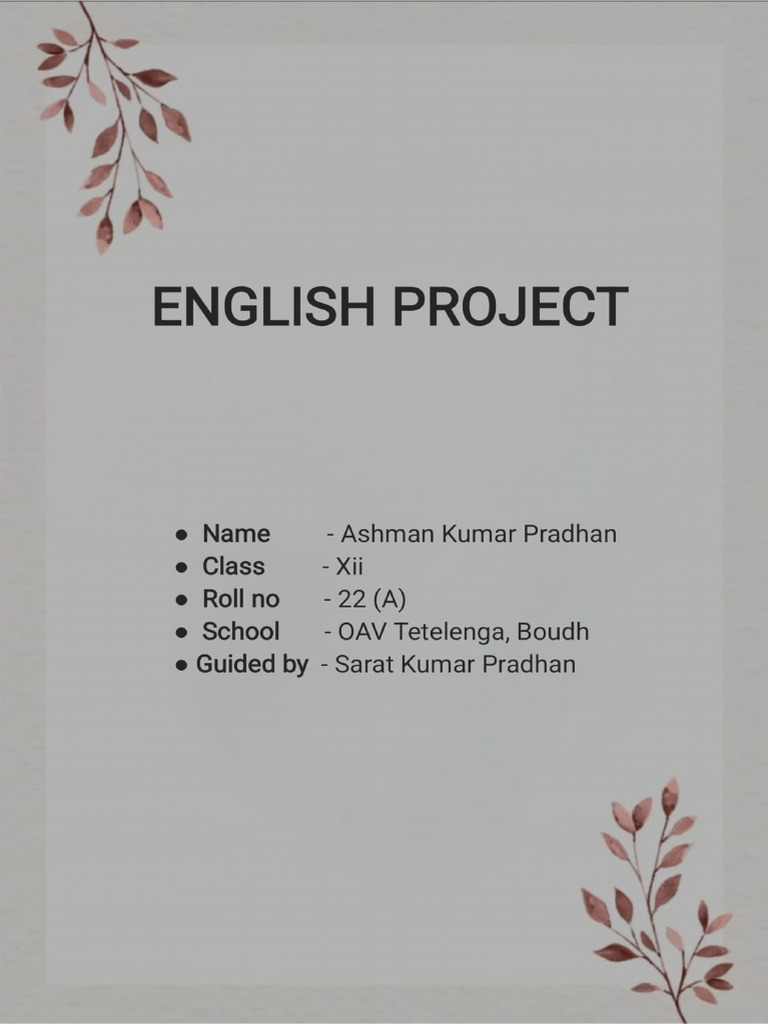 English Project | PDF