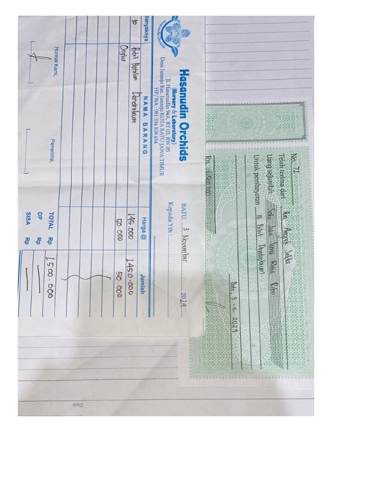 ACC Nota Dan Kwitansi HK | PDF