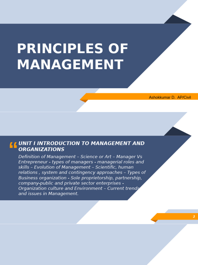 Principles of Management Overview | PDF | System | Partnership