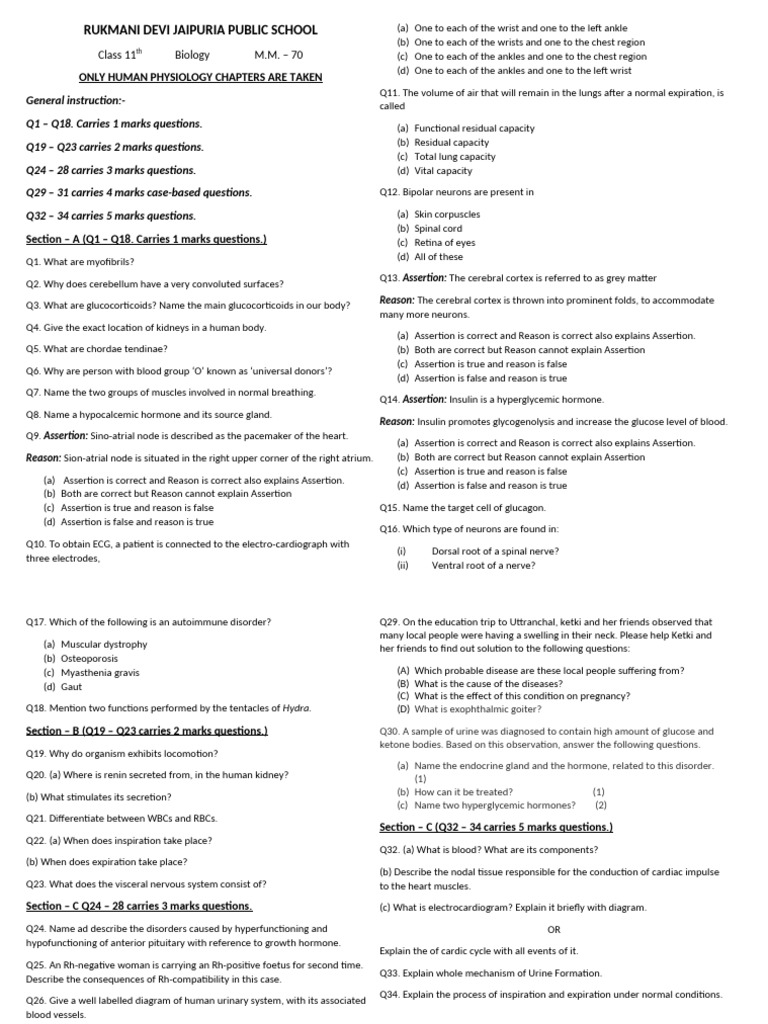 bio paper | PDF | Medical Specialties | Endocrine System