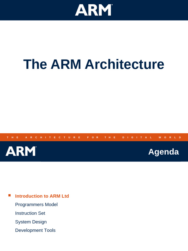 ARM Overview 1 | PDF | Microprocessor | Central Processing Unit