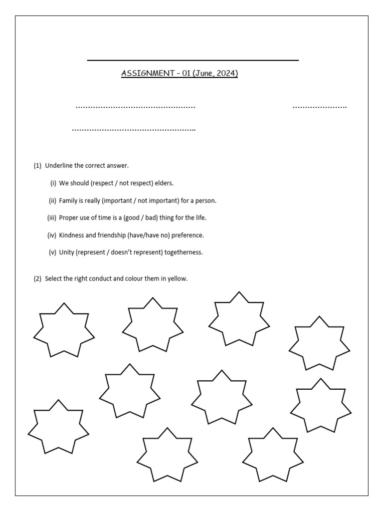 Grade 3 - Education in Human Values | PDF