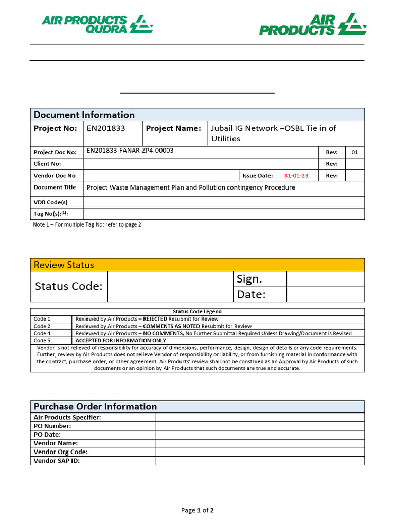 03-Project Waste Management Plan and Pollution contingency Procedure ...