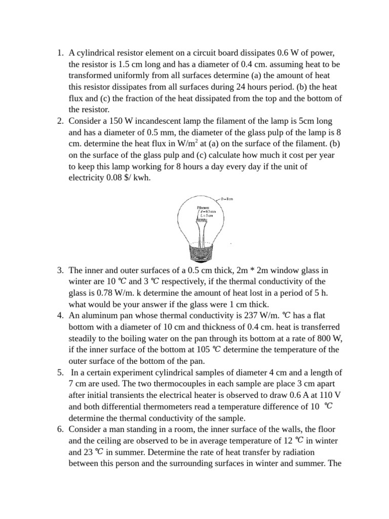 Tutorial Sheet 4 | PDF | Heat Transfer | Heat