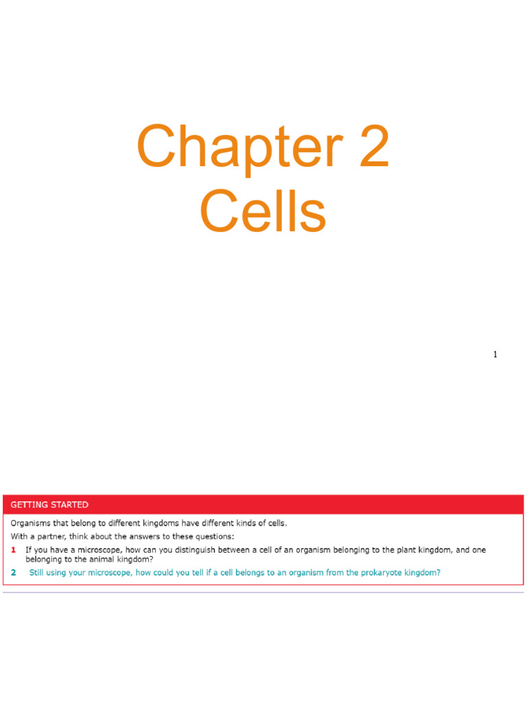 Biology Chapter 2 | PDF | Cell (Biology) | Chloroplast