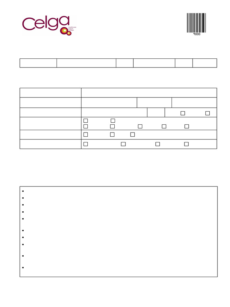 Celga 4 Novembro 2016 Proba Escrita | PDF