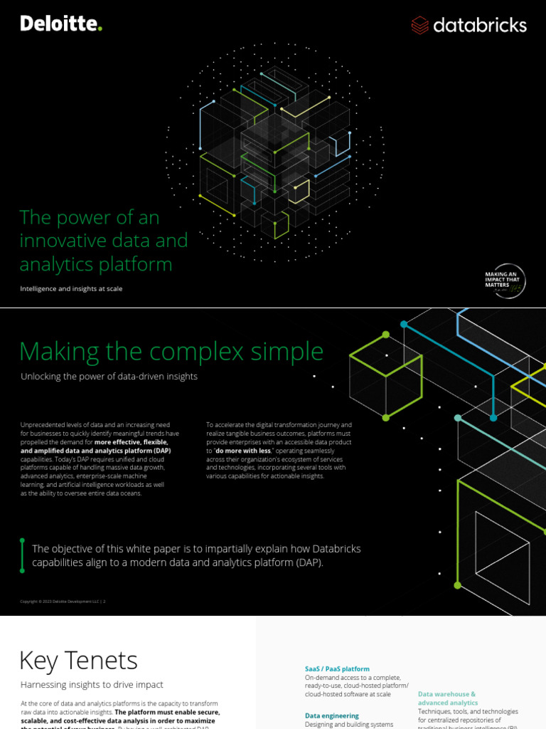 Us Databricks The Power of Innovative Data and Analytics Platform | PDF | Cloud Computing ...