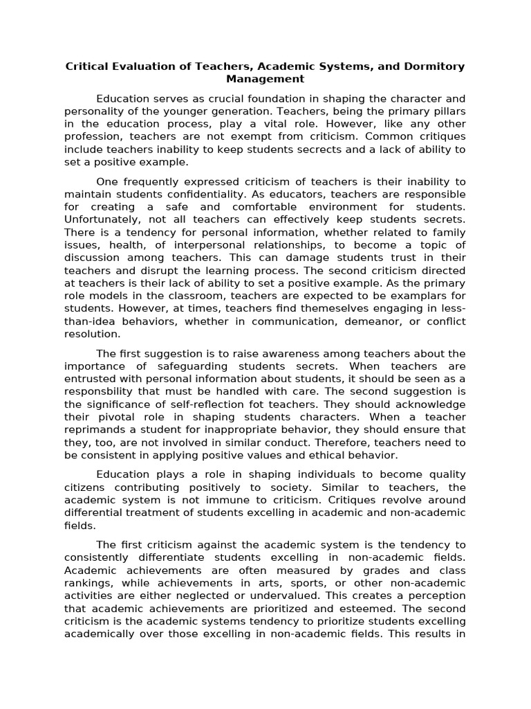 Essay Bing Fix | PDF | Teachers | Leadership