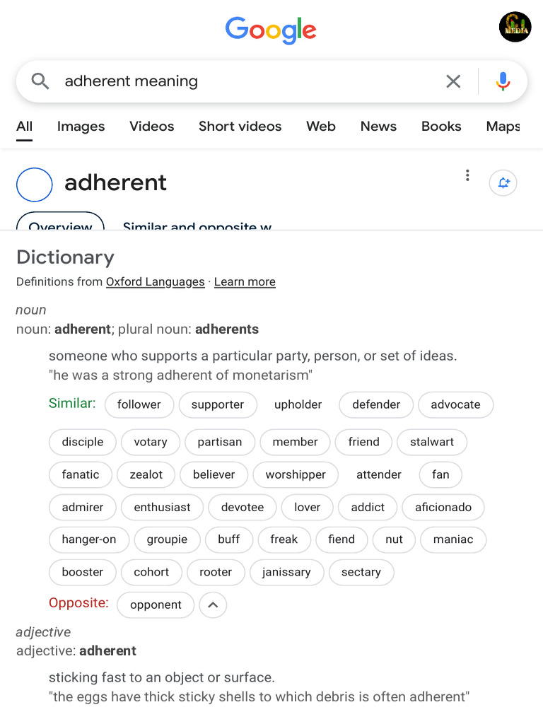 Adherent Meaning - Google Search | PDF | Linguistic Morphology | Grammar