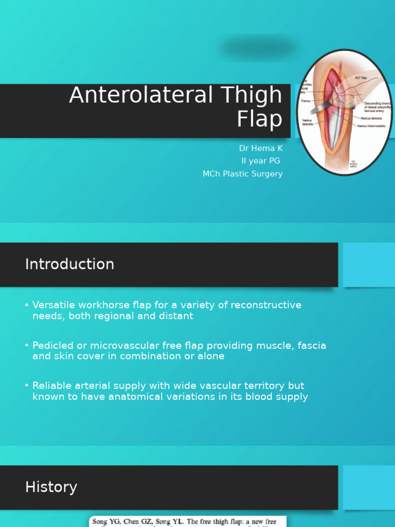 Anterolateral Thigh Flap | PDF | Vein | Musculoskeletal System