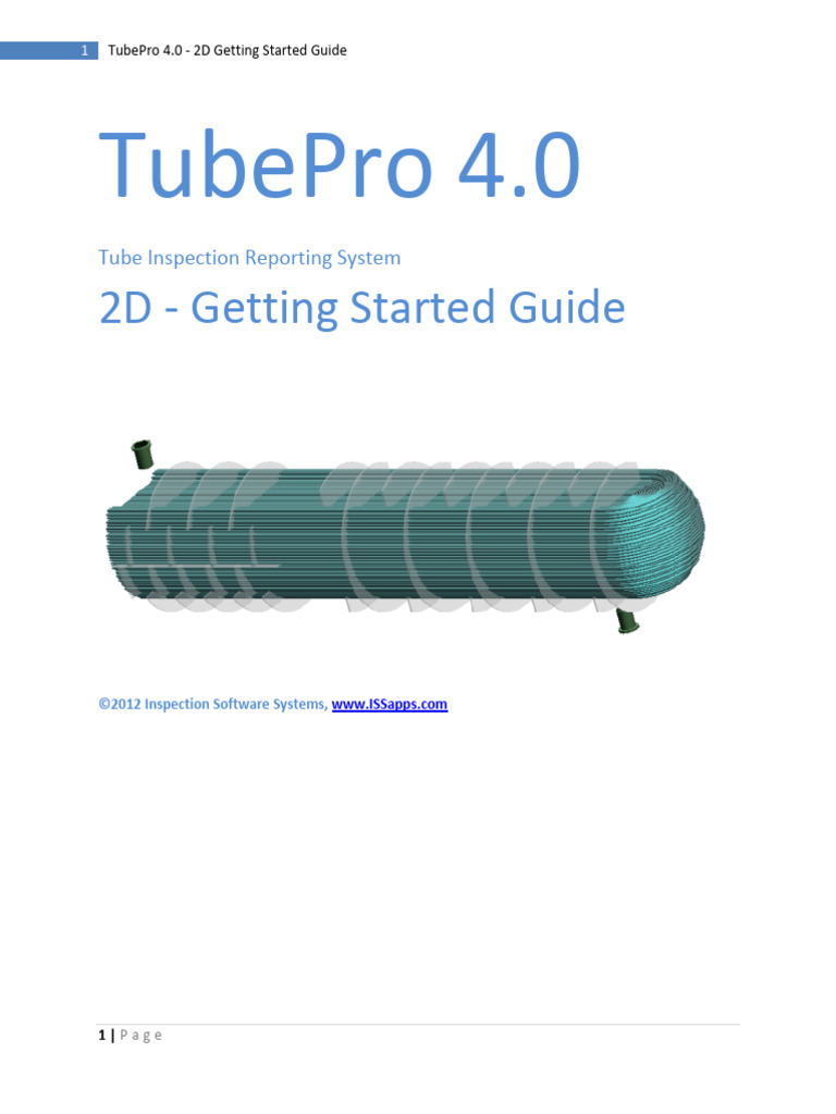 TubePro 4.0 - 2D Getting Started Guide | PDF | Computer File | Window (Computing)