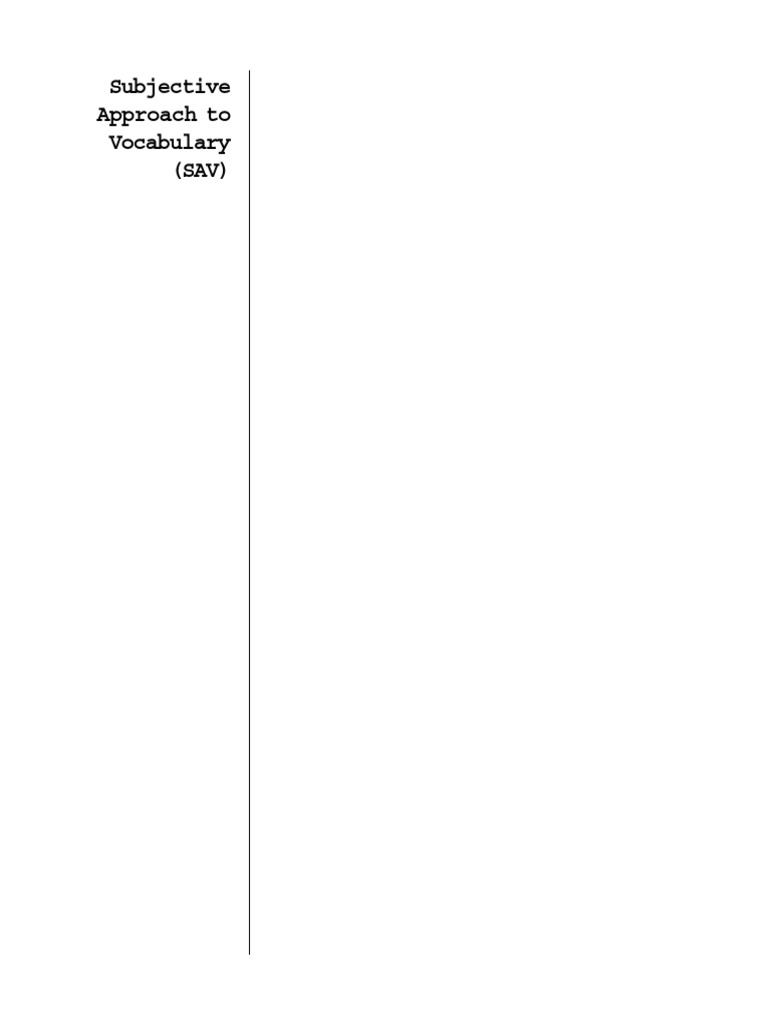 Subjective Approach | PDF