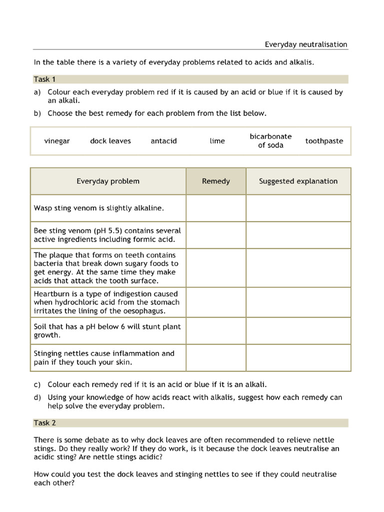 Neutrality Worksheet - Session 2 | PDF