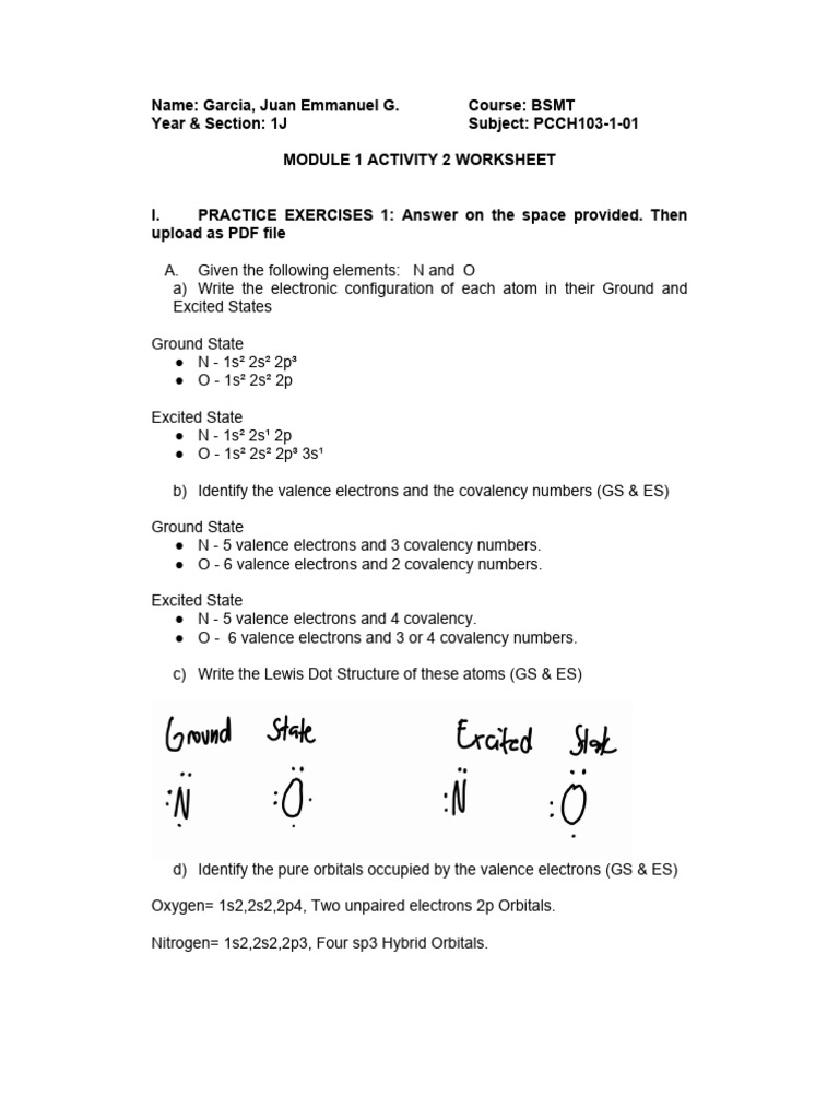 Excited States Organic Chemistry | PDF | Covalent Bond | Electron ...