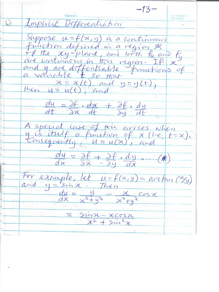 Partial Derivatives Note2 | PDF