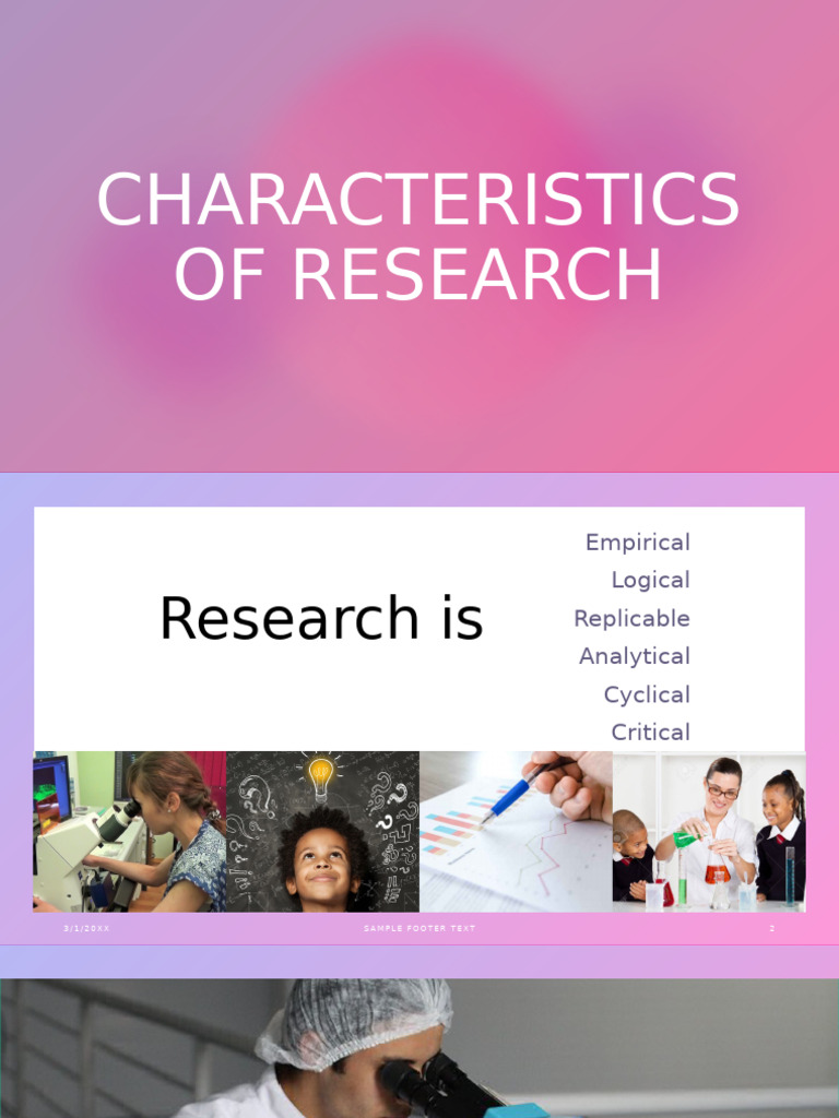 Characteristics of Research | PDF | Empirical Evidence | Observation