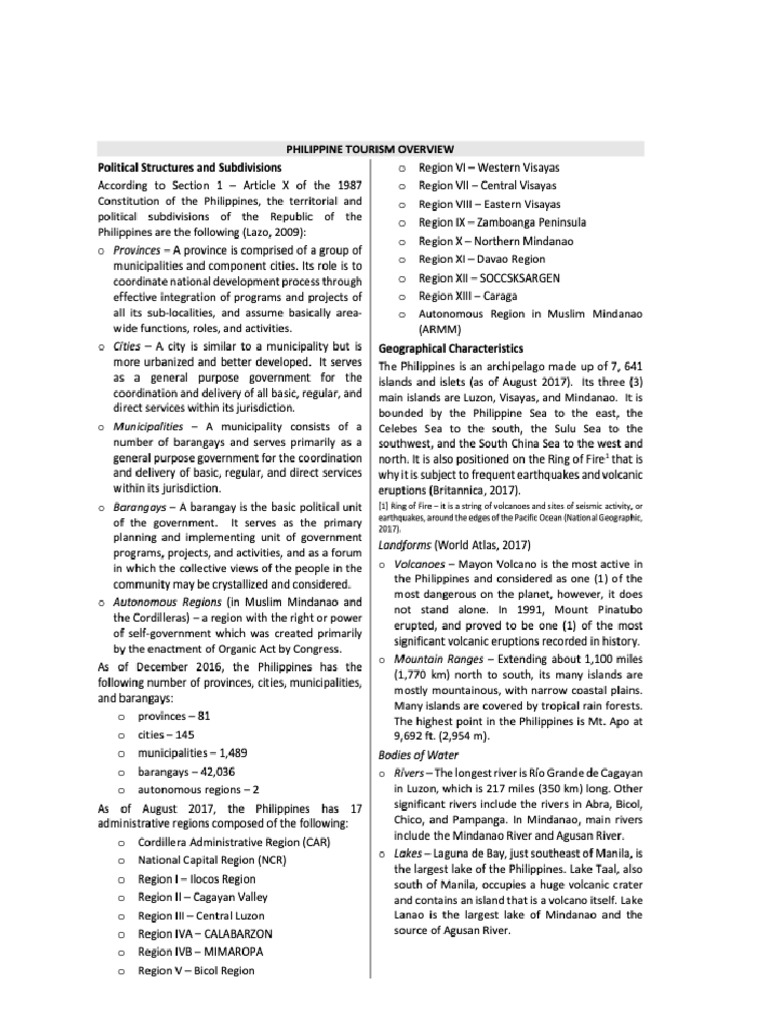 Handout Lesson 1.docx Phil Tour Prelim | PDF