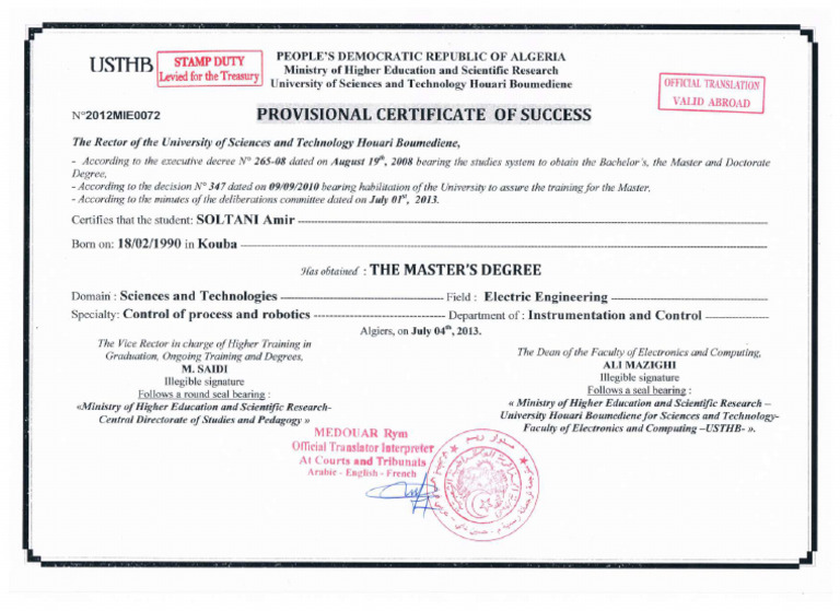 Diplome Master Algerie Compressed | PDF