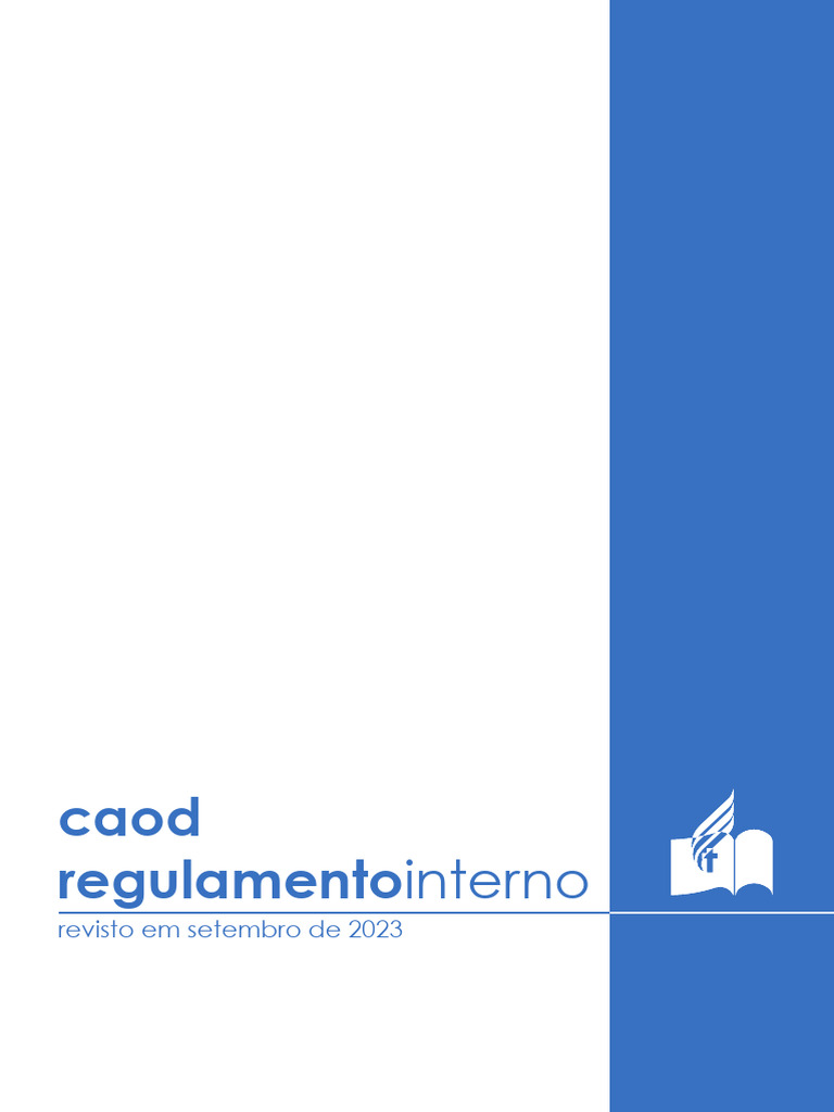 Regulamento Interno do CAOD | PDF | Pedagogia | Faculdade