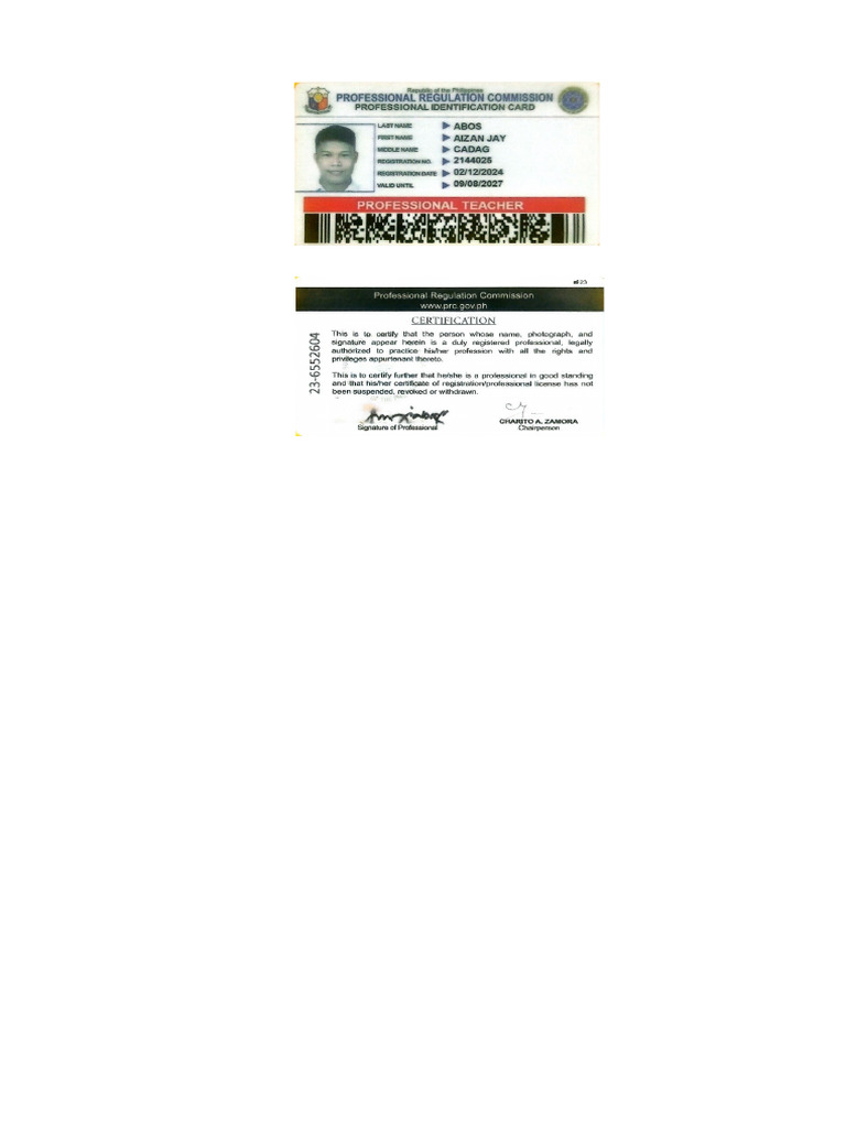 Valid Id | PDF