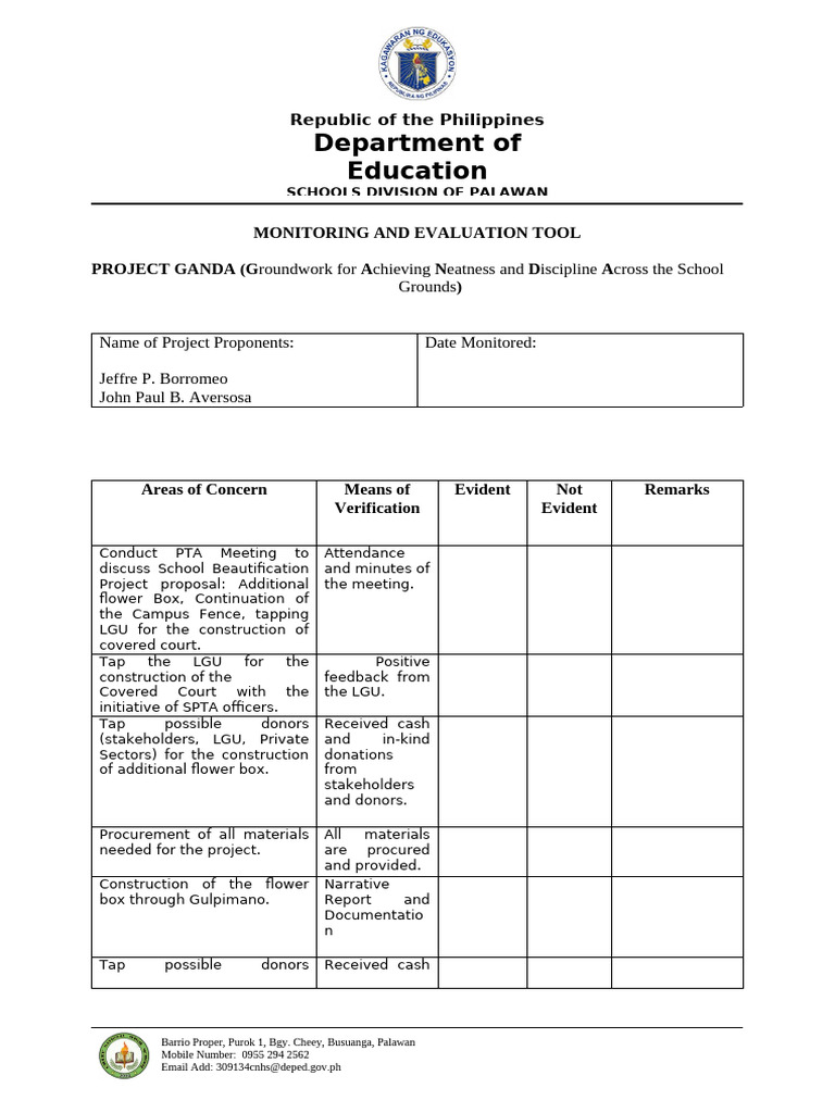 ME-Tool-Project- GANDA | PDF | Evaluation