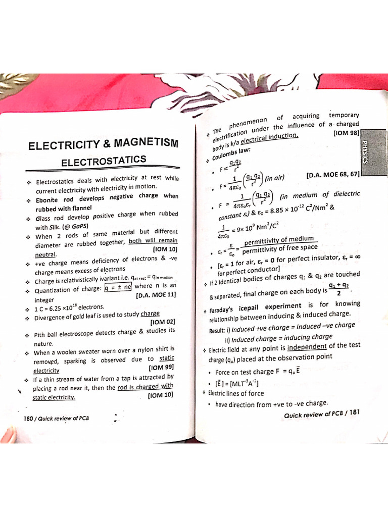 Electricity & Magnetism | PDF