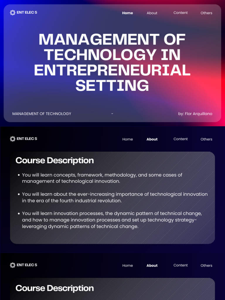 Managing Technology in Entrepreneurship | PDF | Entrepreneurship ...