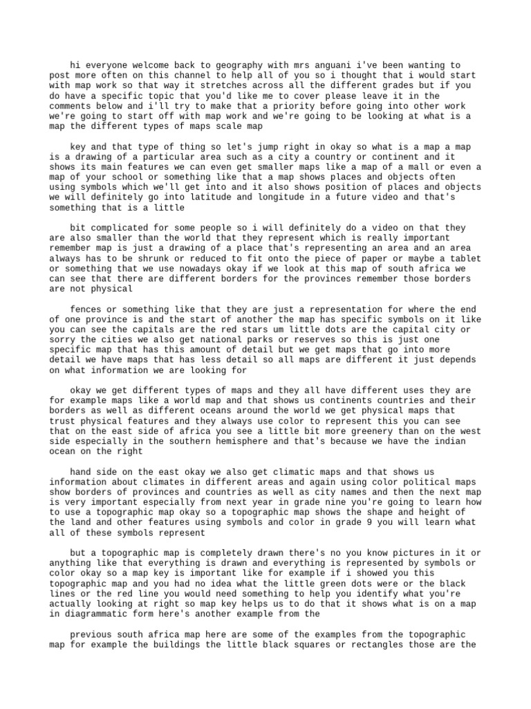 NoteGPT - Introduction To Mapwork - Geography | PDF | Map | Cartography