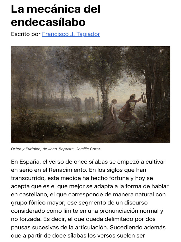 La Mecánica Del Endecasílabo - Jot Down Cultural Magazine | PDF ...