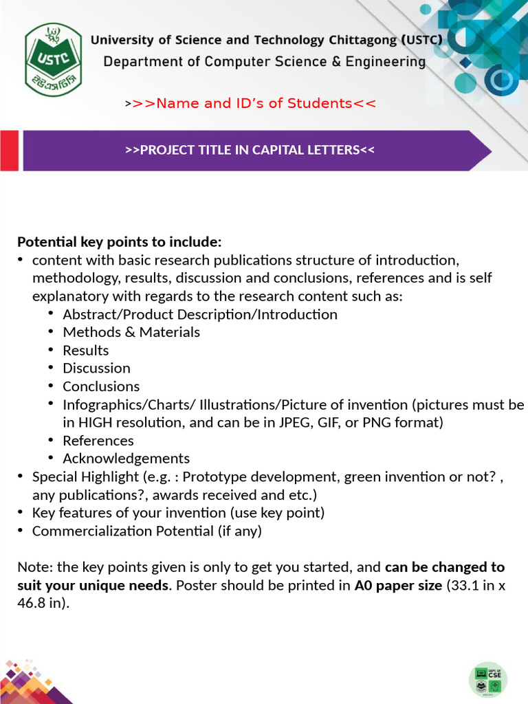 Ustc Cse Poster Template2 | PDF