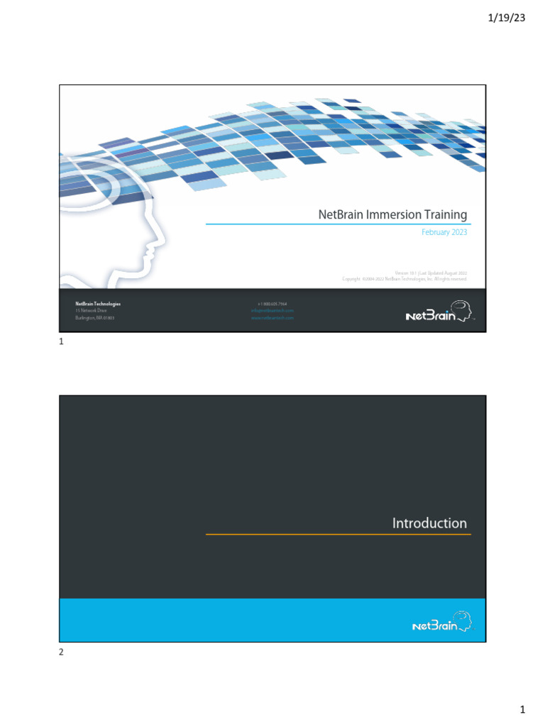 02 - Immersion Training - Overview and Foundations | PDF | Computer Network | Automation