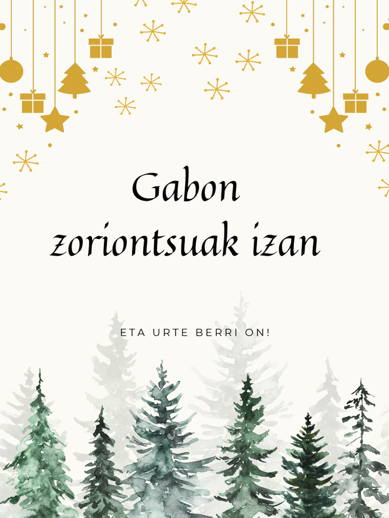 Gabon zoriontsuak izan eta urte berri on | PDF