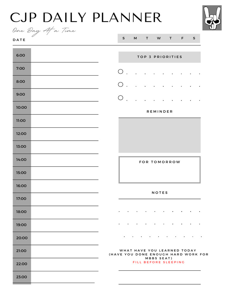 CJP Planner | PDF