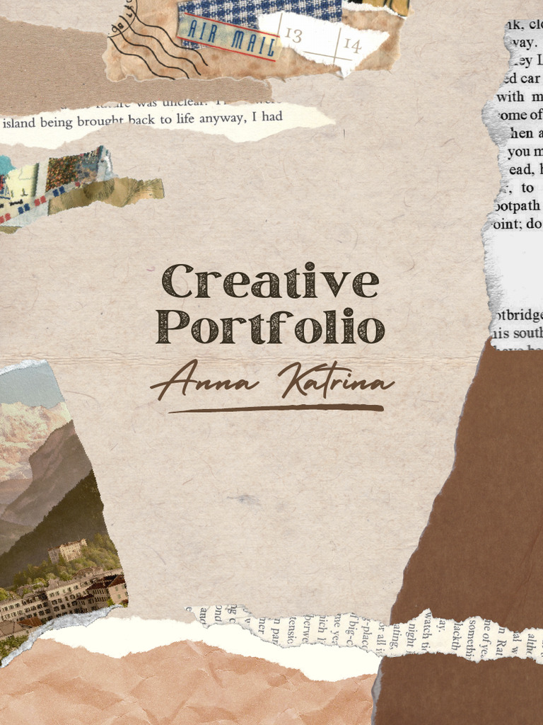 Beige Brown Vintage Aesthetic Portfolio Cover Page | PDF
