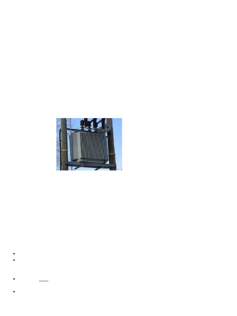 Ele 343 What Is A Distribution Transformer Pdf Electric Power