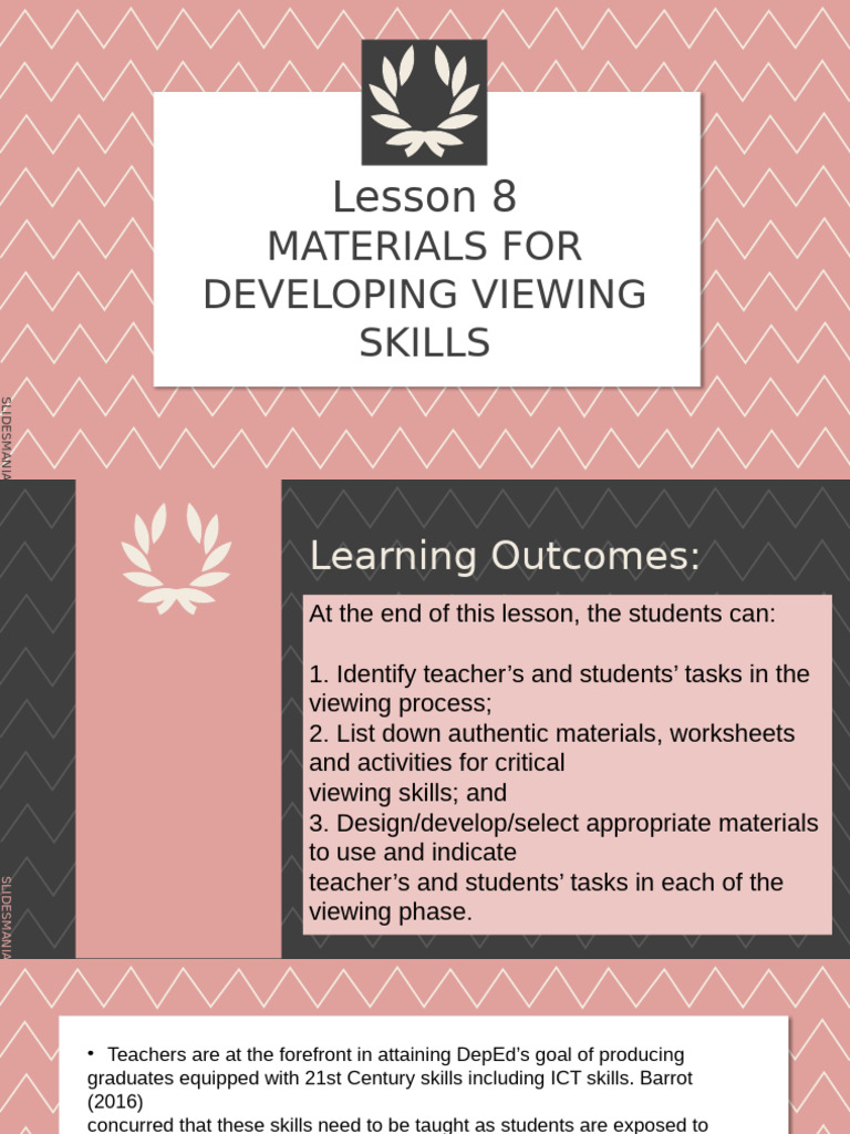 Developing Critical Viewing Skills | PDF | Literacy | Graphics