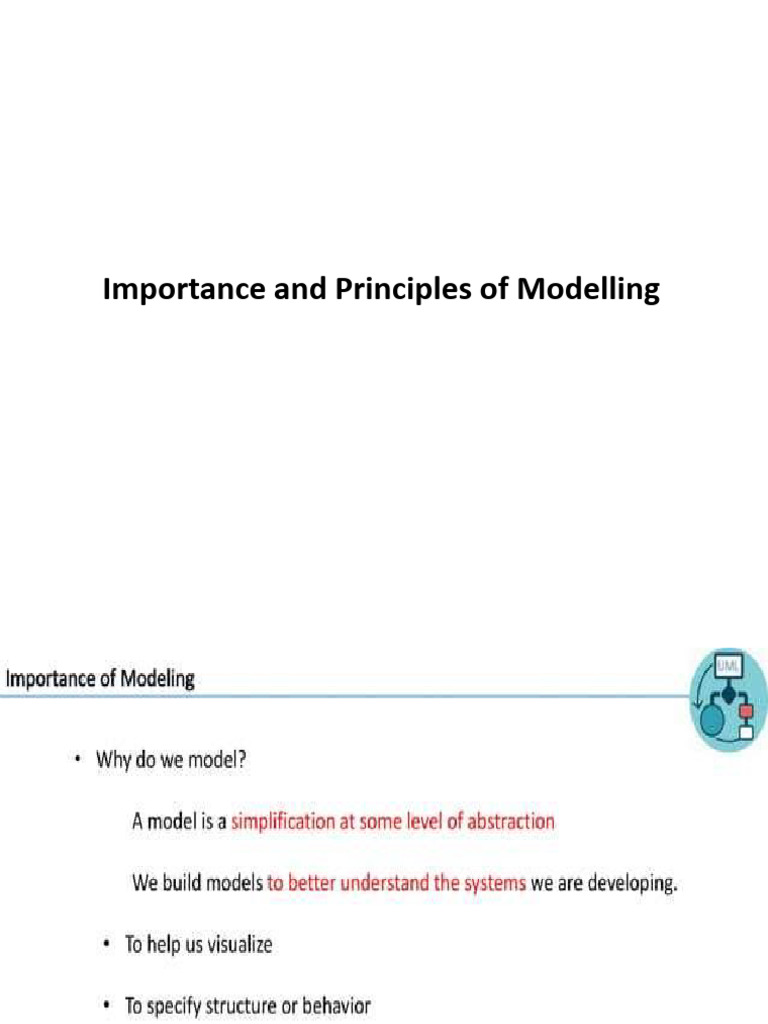 1.1) importance and principle of modeling | PDF