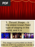 Advantages of Thrust Theatre Staging | PDF | Theatre | Actor