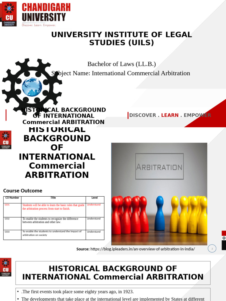 HISTORICAL BACKGROUND OF INTERNATIONAL Commercial ARBITRATION | PDF ...