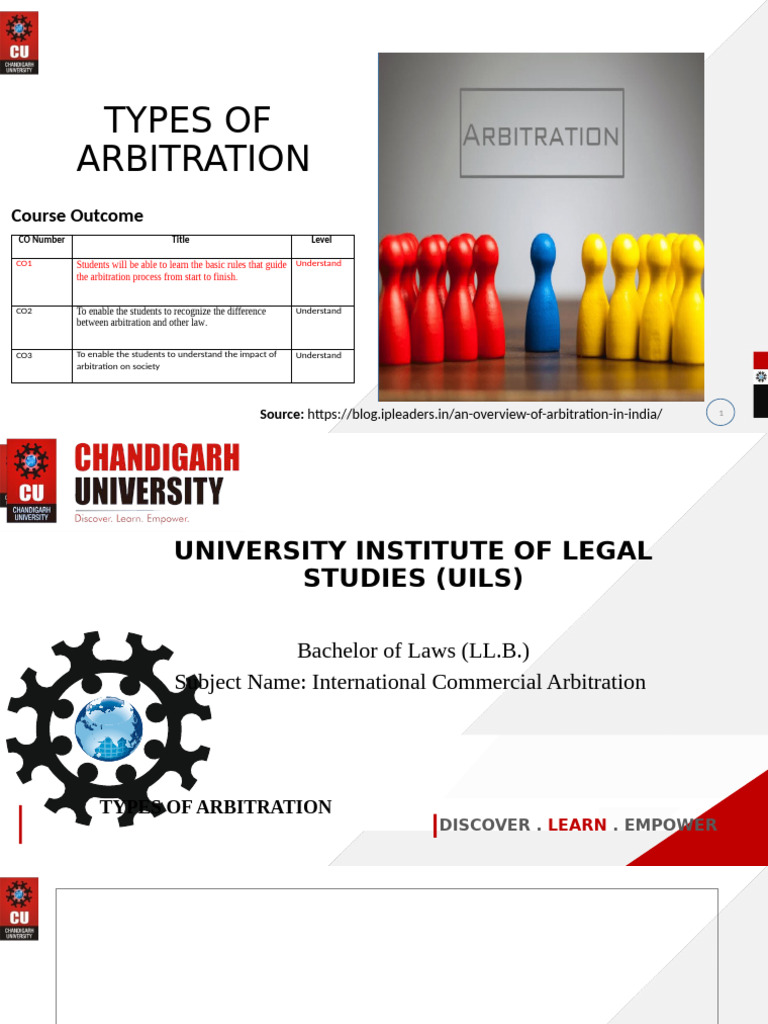 2. TYPES OF ARBITRATION | PDF | Arbitration | Arbitral Tribunal