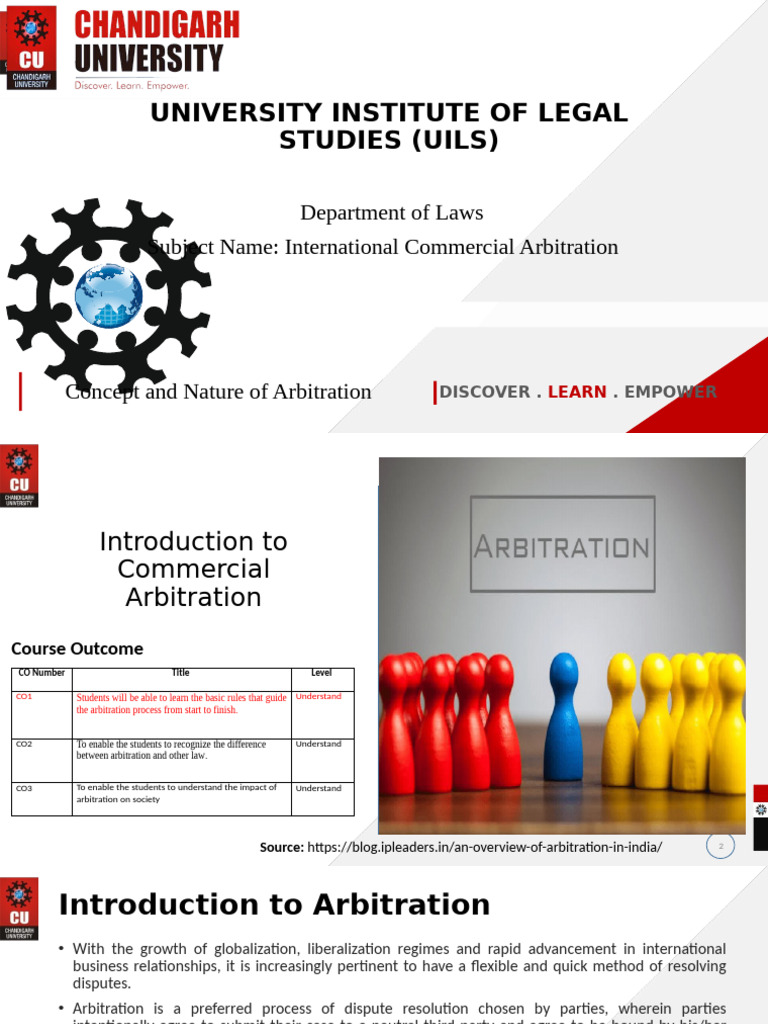 Introduction To Commercial Arbitration - Unit 1 - Topic-1 - Concept | PDF | Arbitration ...