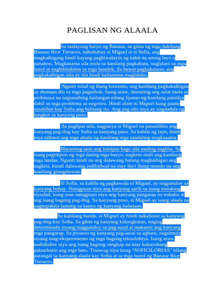 Paglisan NG Alaala | PDF