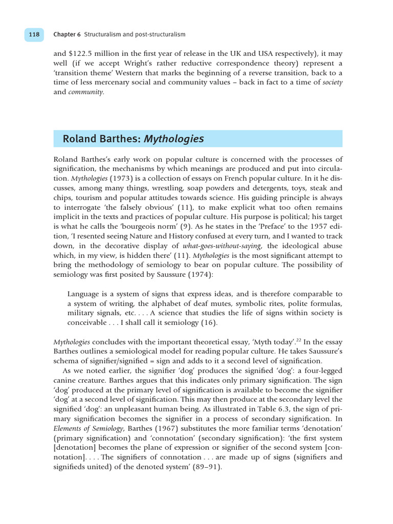 Storey - Semiotics | PDF | Semiotics