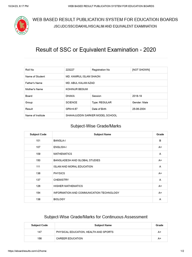 Web Based Result Publication System For Education Boards | PDF ...